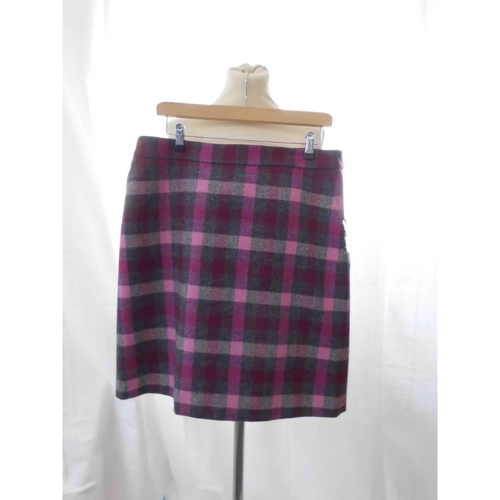 Boden Tartan Knee Length Skirt Pink Size 14 Oxfam Gb Oxfams Online Shop
